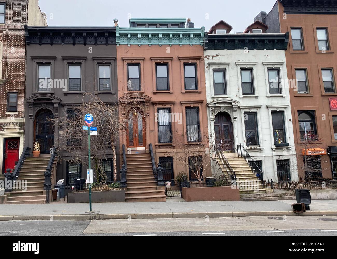 architecture; buildings; homes; residential; neighborhood; high stoop ...