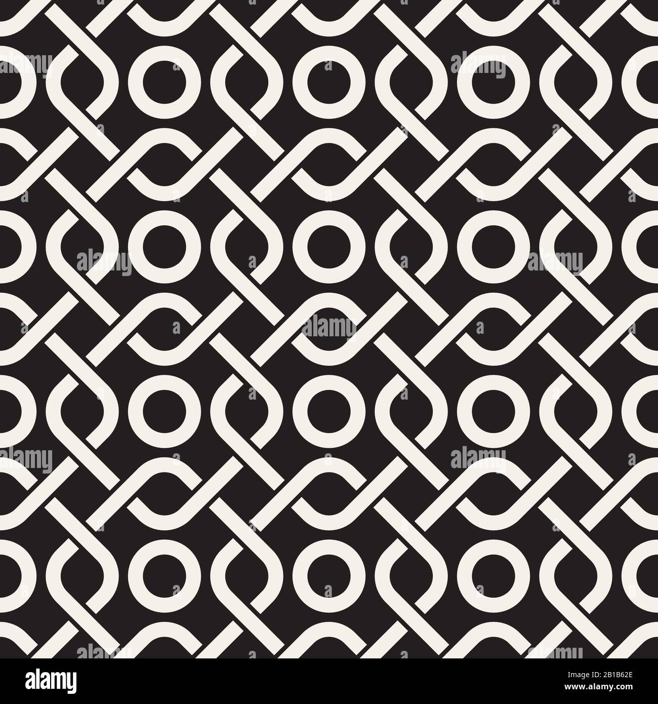 Vector seamless geometric pattern. Stylish abstract background. Repeating interweaving lines ...