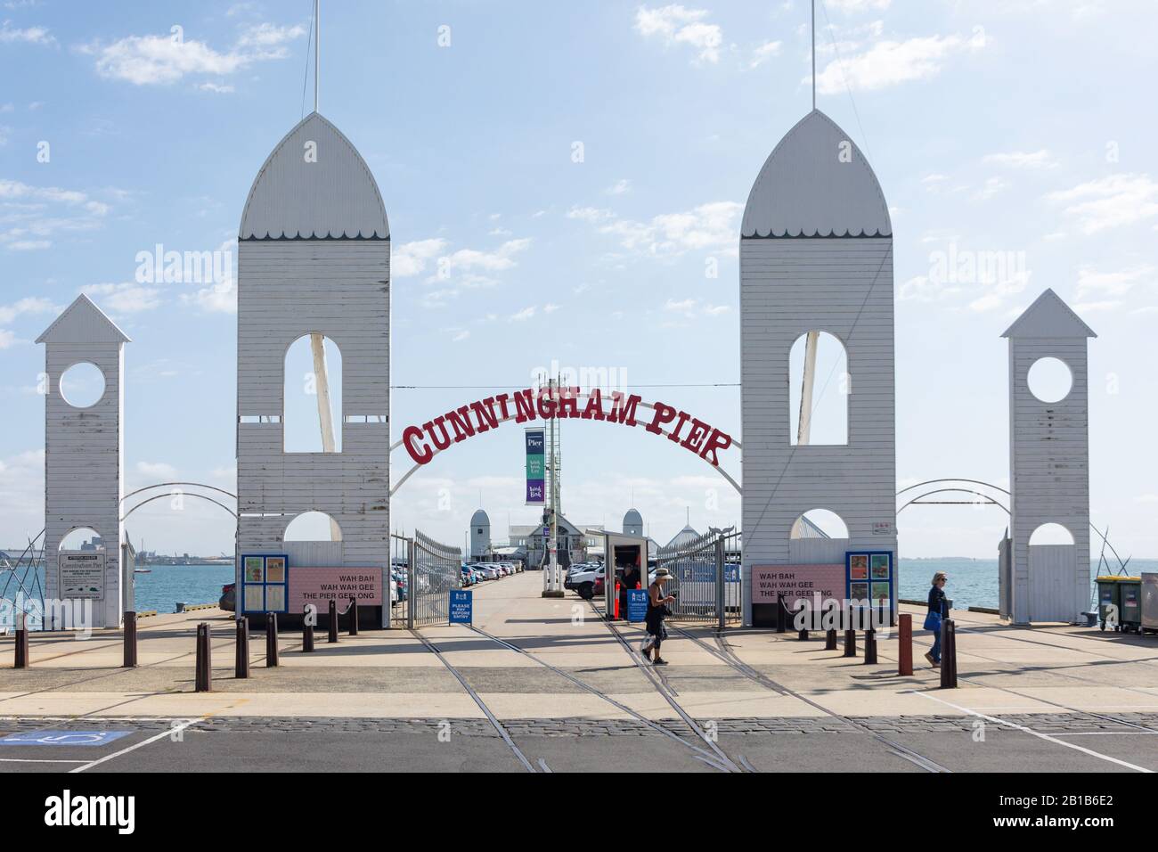 The Cunningham Pier, Geelong, Grant County, Victoria, Australia Stock ...