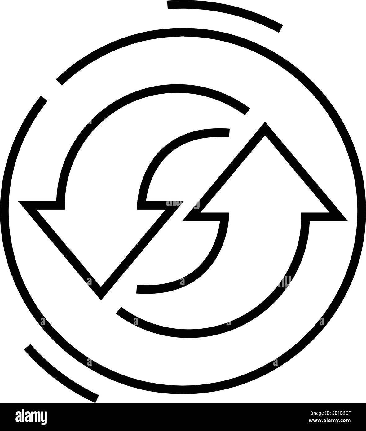 Colorful circular arrow chart diagram Black and White Stock Photos ...