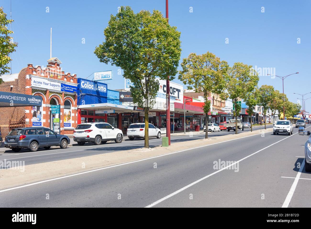 Murray Street, Colac, Western District, Victoria, Australia Stock Photo ...