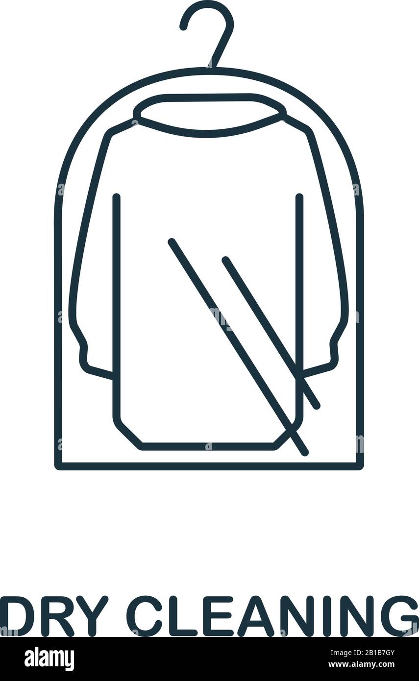 Dry Cleaning icon from cleaning collection. Simple line element Dry ...