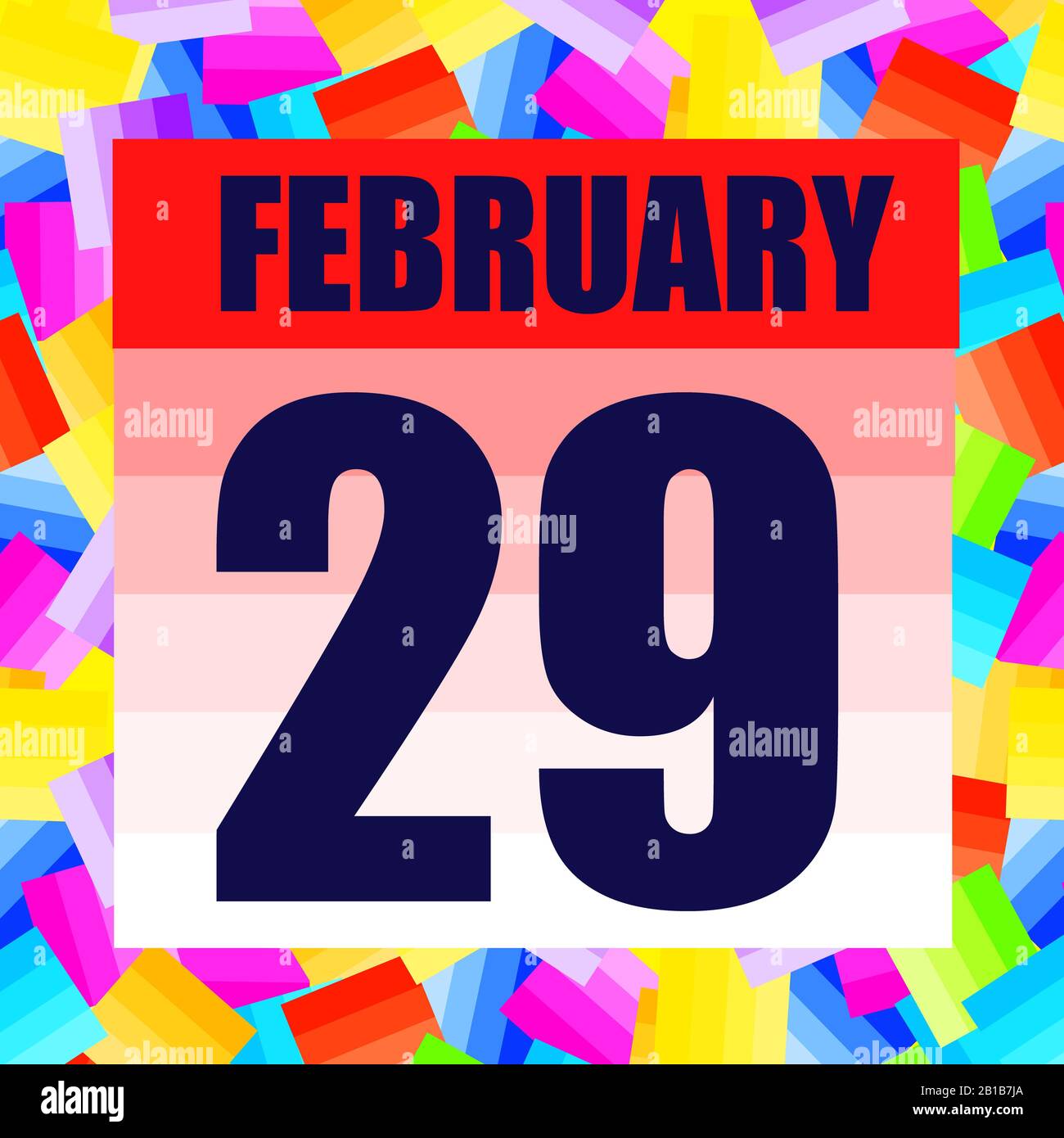 February 29 icon. For planning important day. Banner for holidays and ...