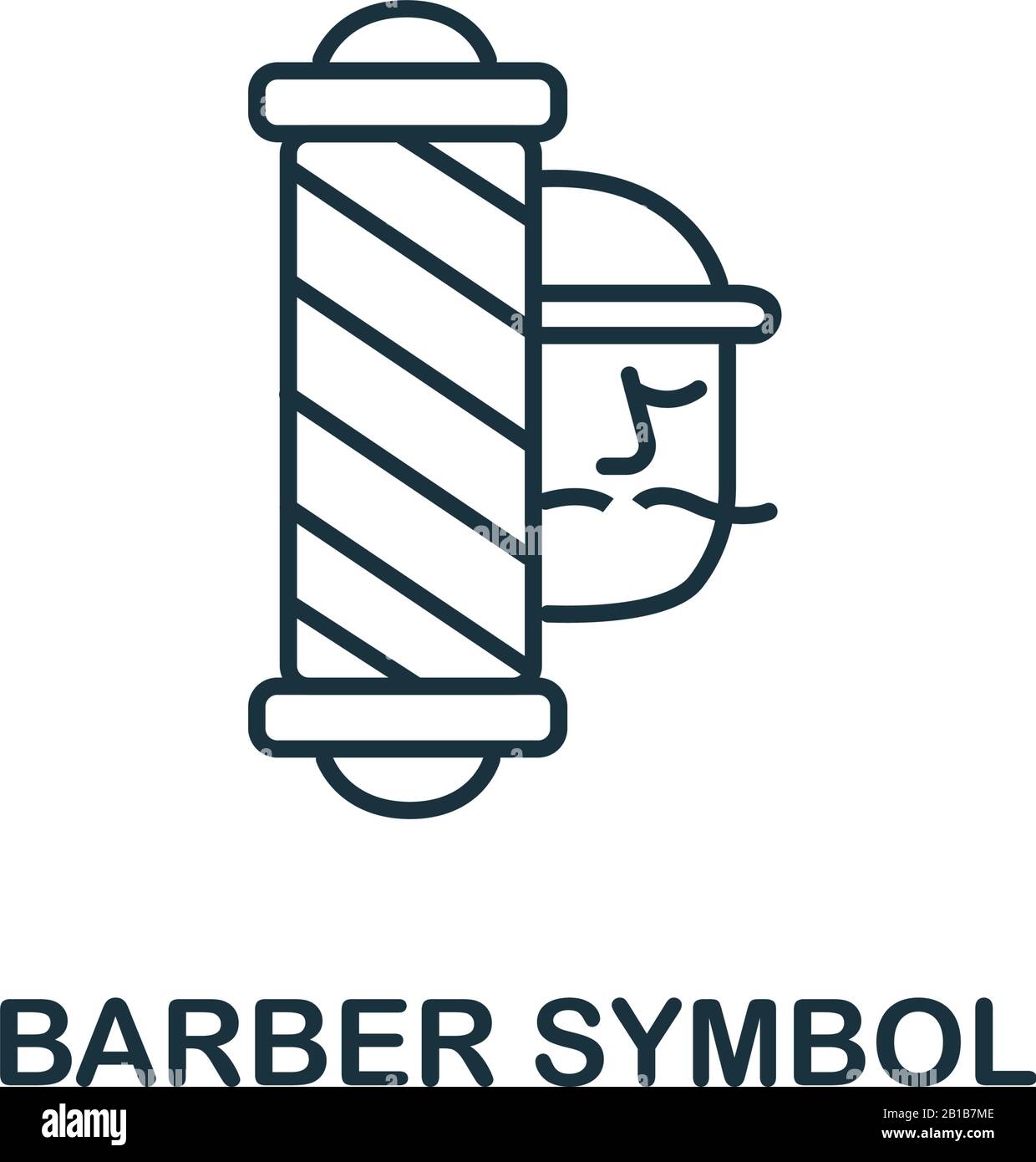 Barber Symbol icon from barber shop collection. Simple line element ...