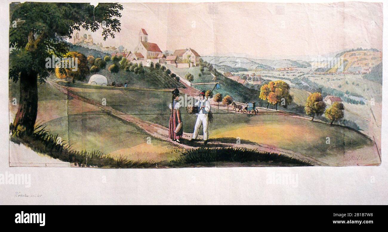 Friesenegger Rötteln Dorf Stock Photo - Alamy