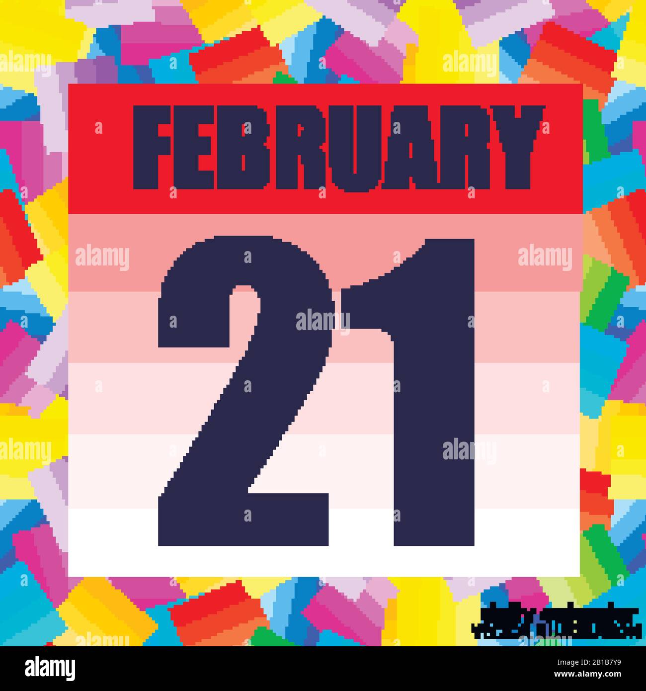 Twenty one days Stock Vector Images - Alamy