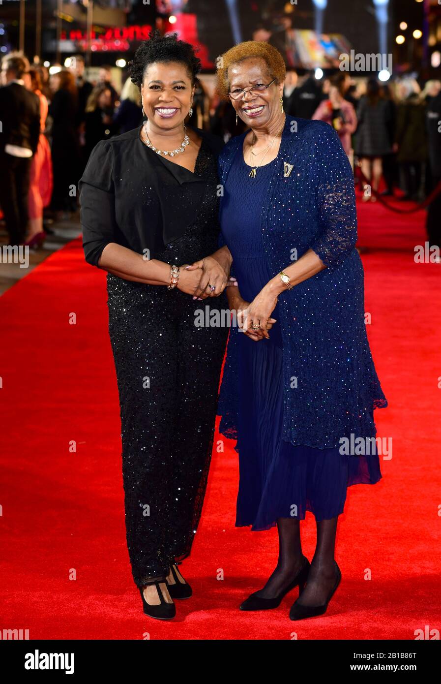 Brenda Edwards and guest attending the Military Wives UK premiere held ...