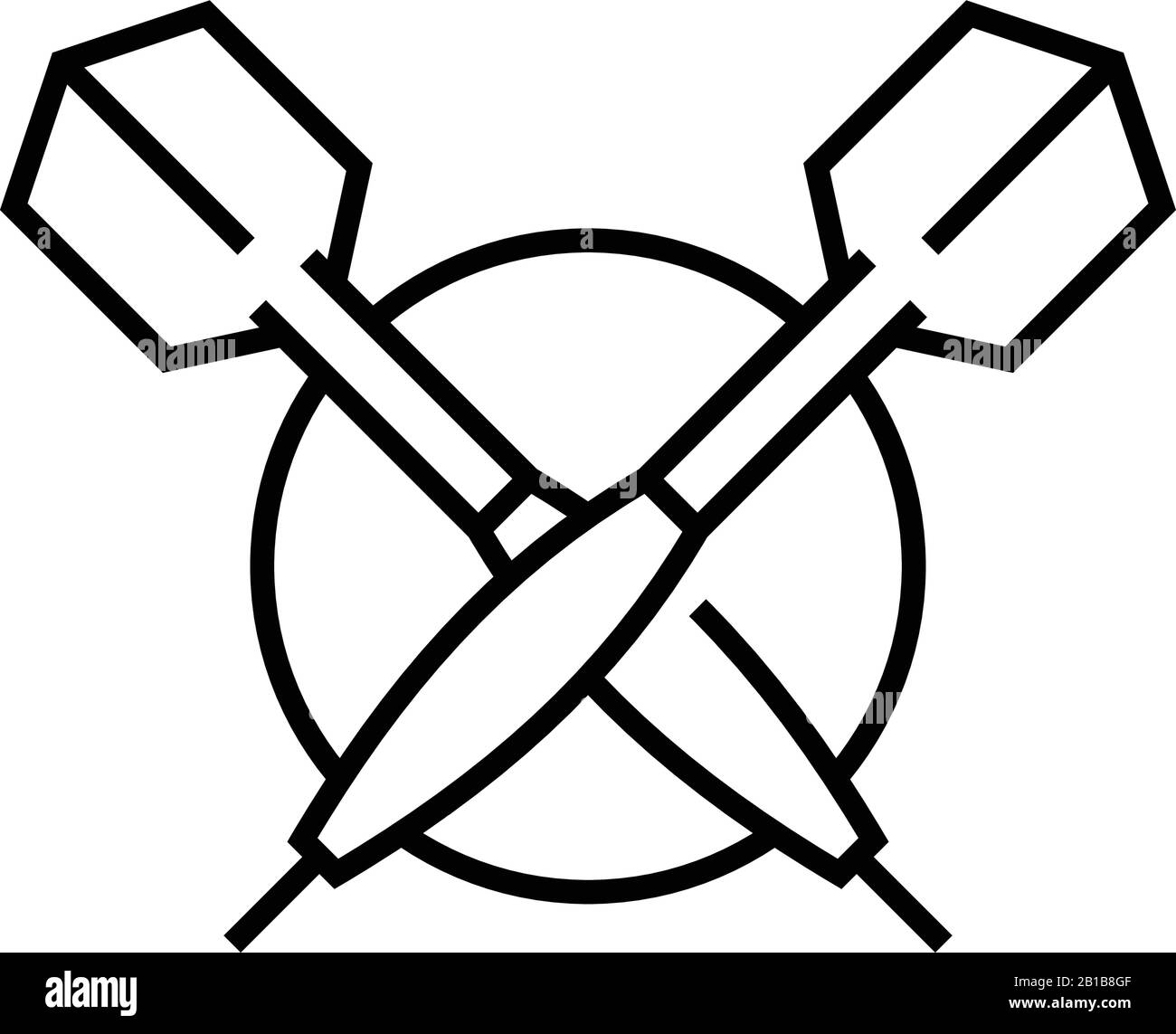 Darting tools line icon, concept sign, outline vector illustration ...