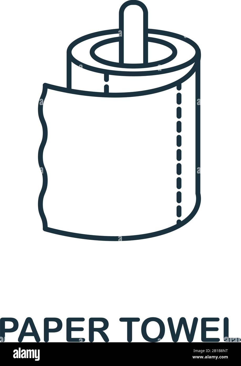 Paper Towel icon from cleaning collection. Simple line element Paper ...