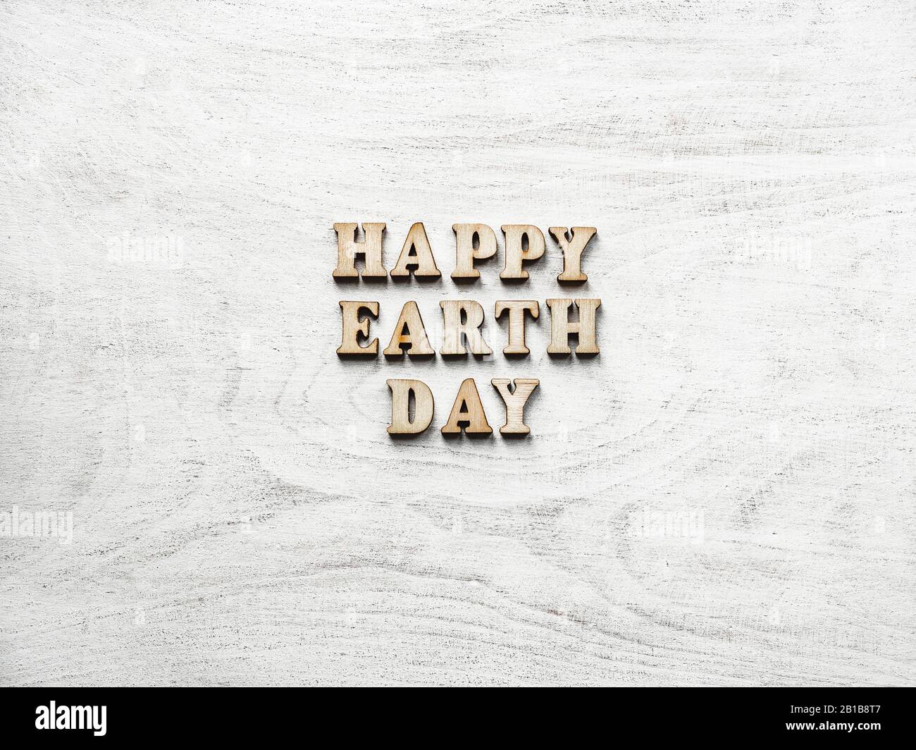 Earth Day. Beautiful greeting card. Top view Stock Photo - Alamy