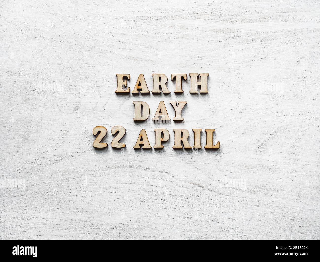 Earth Day. Beautiful greeting card. Top view Stock Photo - Alamy