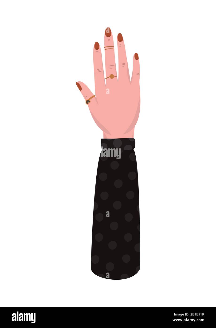 Isolated female hand vector design Stock Vector Image & Art - Alamy