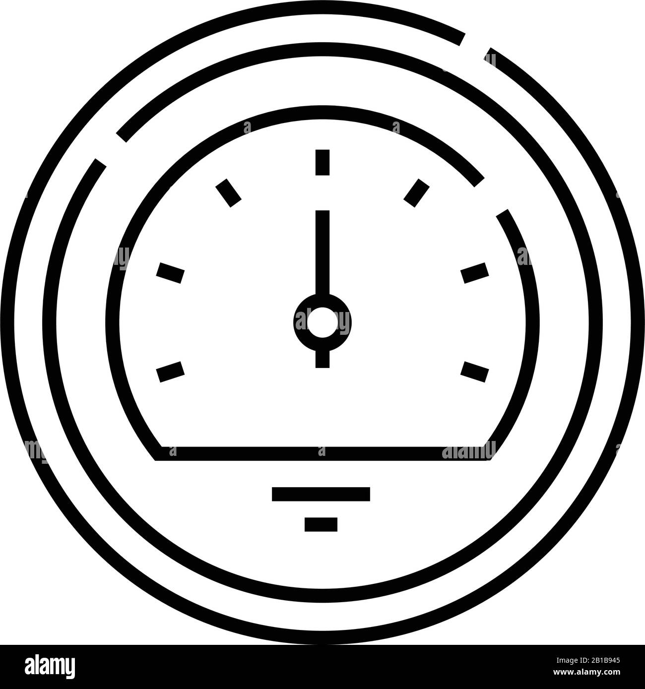 Counter line icon, concept sign, outline vector illustration, linear ...