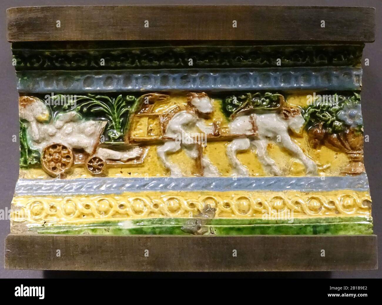 Frieze tile, Germany, 1500s, ceramic Stock Photo - Alamy