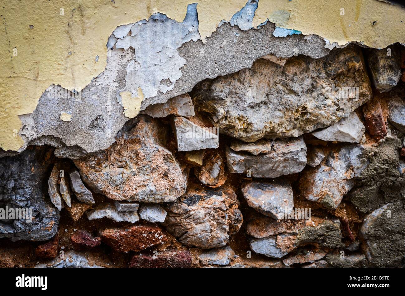abstract wall design on the historical streets of spanish cities Stock ...