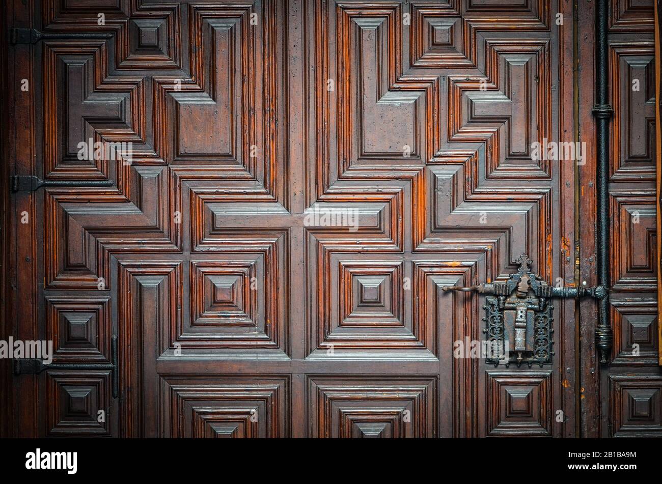 abstract wall design on the historical streets of spanish cities Stock ...
