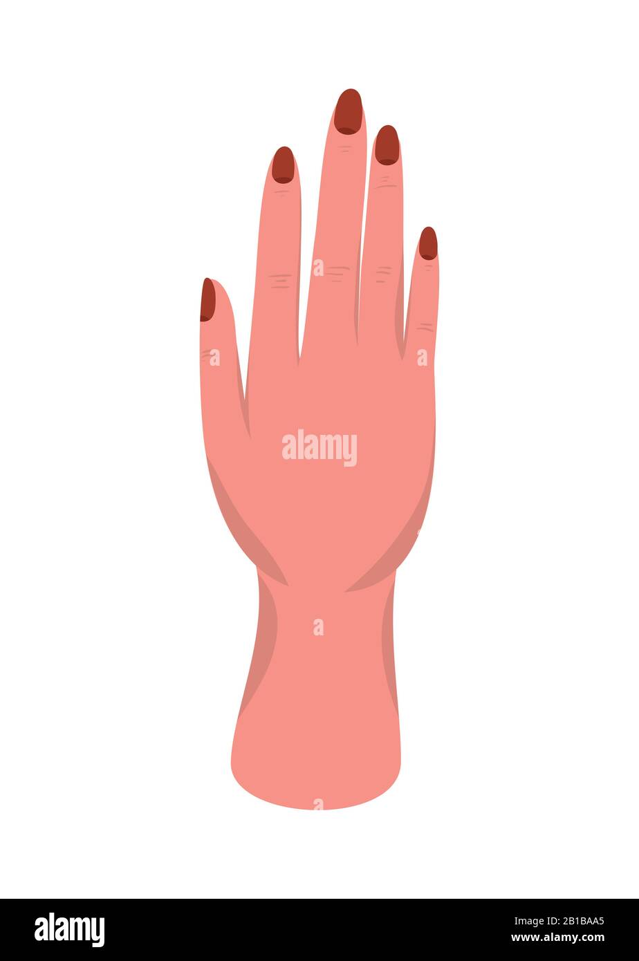 Isolated female hand vector design Stock Vector Image & Art - Alamy