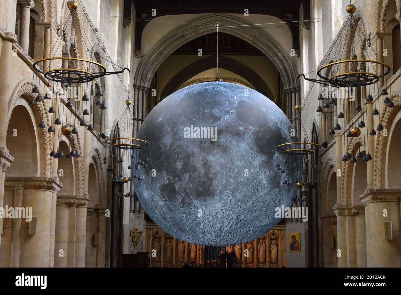 Museum Of The Moon At Rochester Cathedral main component is a huge ...