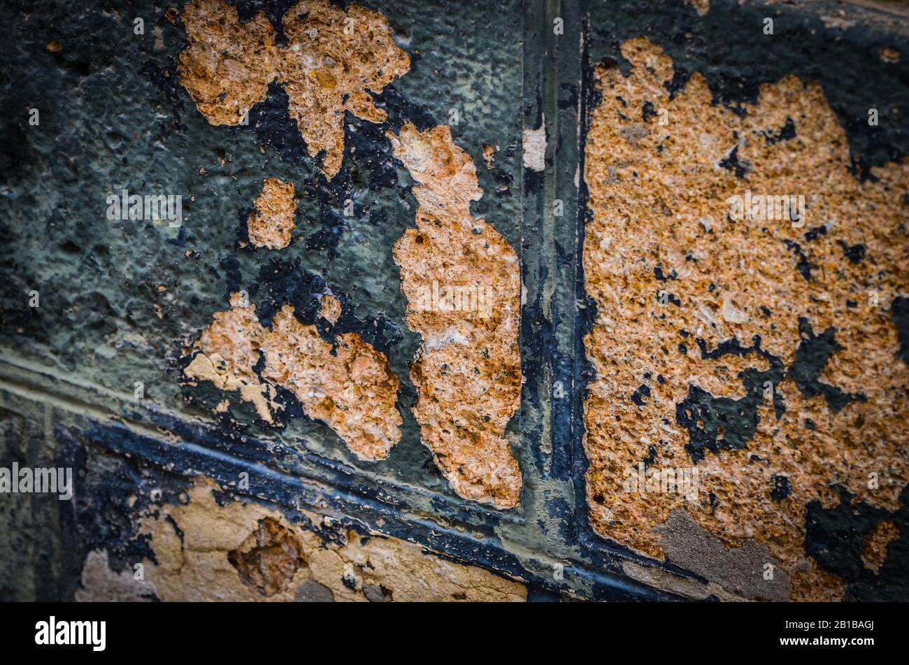 abstract wall design on the historical streets of spanish cities Stock ...