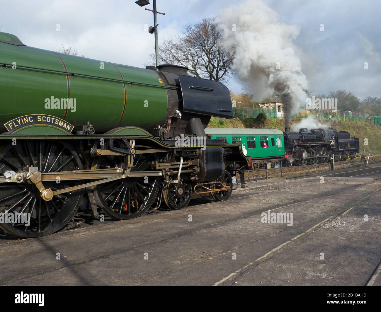 FLYING SCOTSMAN steam locomotive visiting the Mid Hants Railway ...