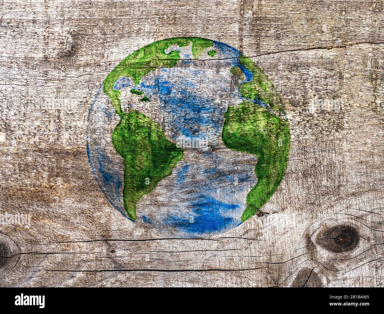 Earth Day. Beautiful greeting card. Top view Stock Photo - Alamy