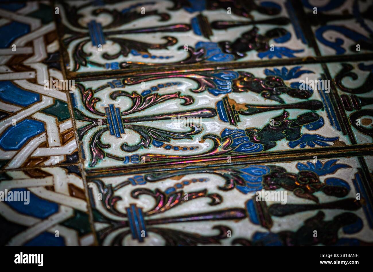 abstract wall design on the historical streets of spanish cities Stock ...