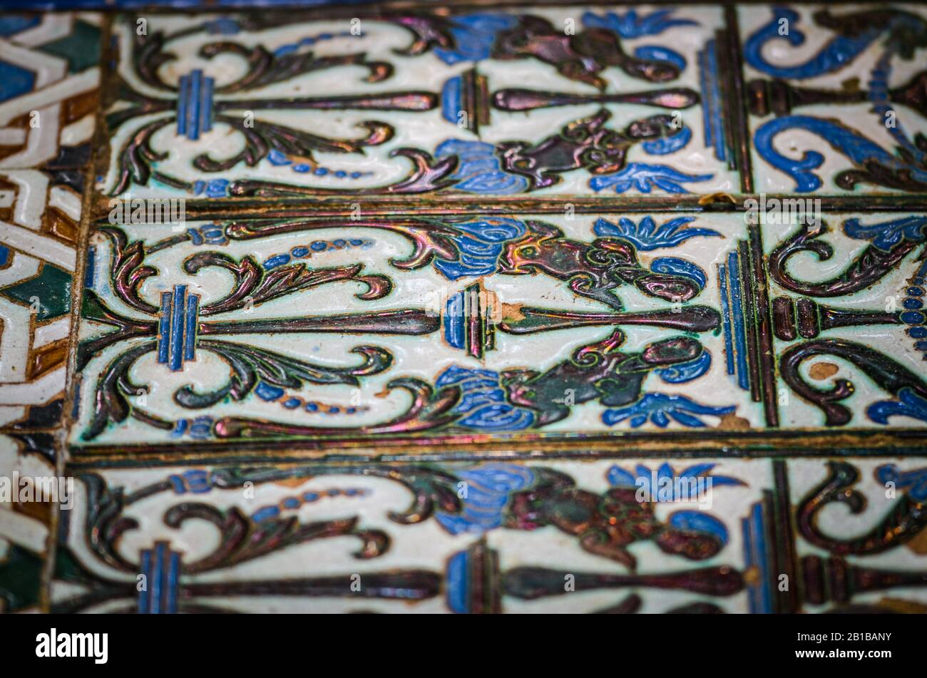 abstract wall design on the historical streets of spanish cities Stock ...