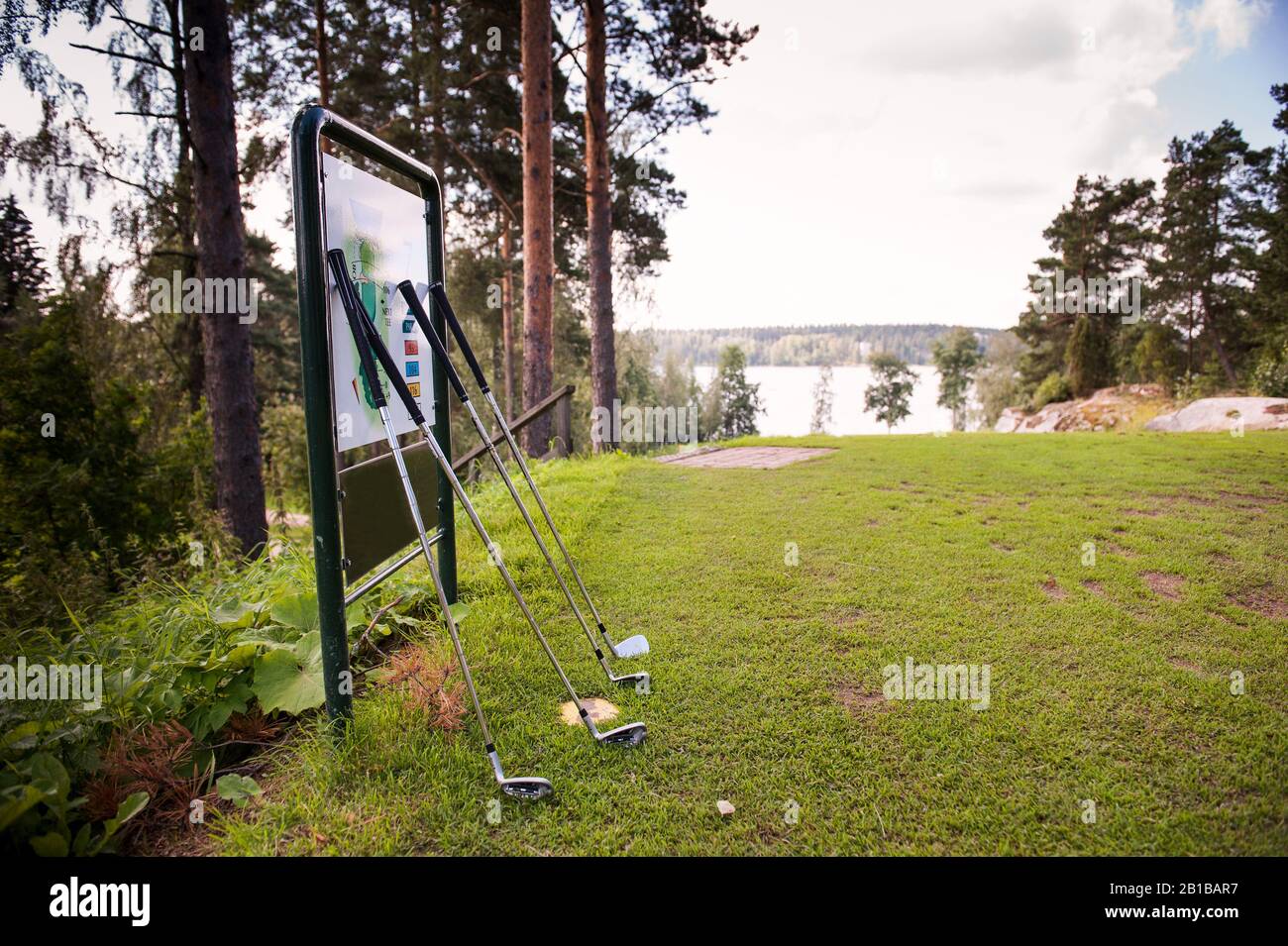 Golf information board hi-res stock photography and images - Alamy