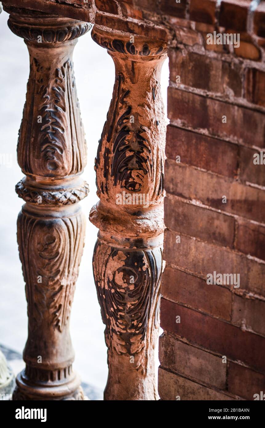 abstract wall design on the historical streets of spanish cities Stock ...