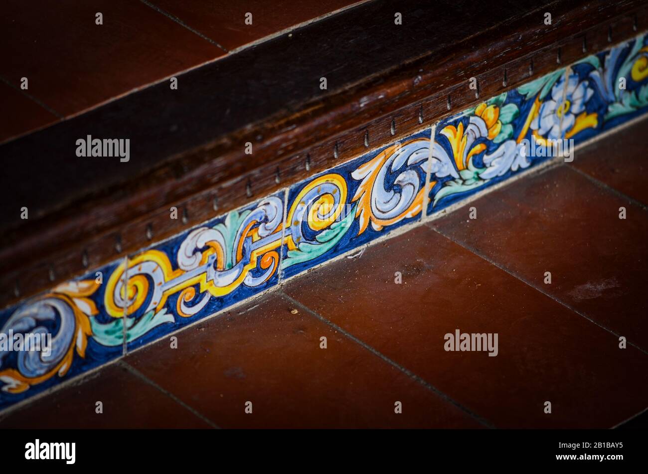 abstract wall design on the historical streets of spanish cities Stock ...