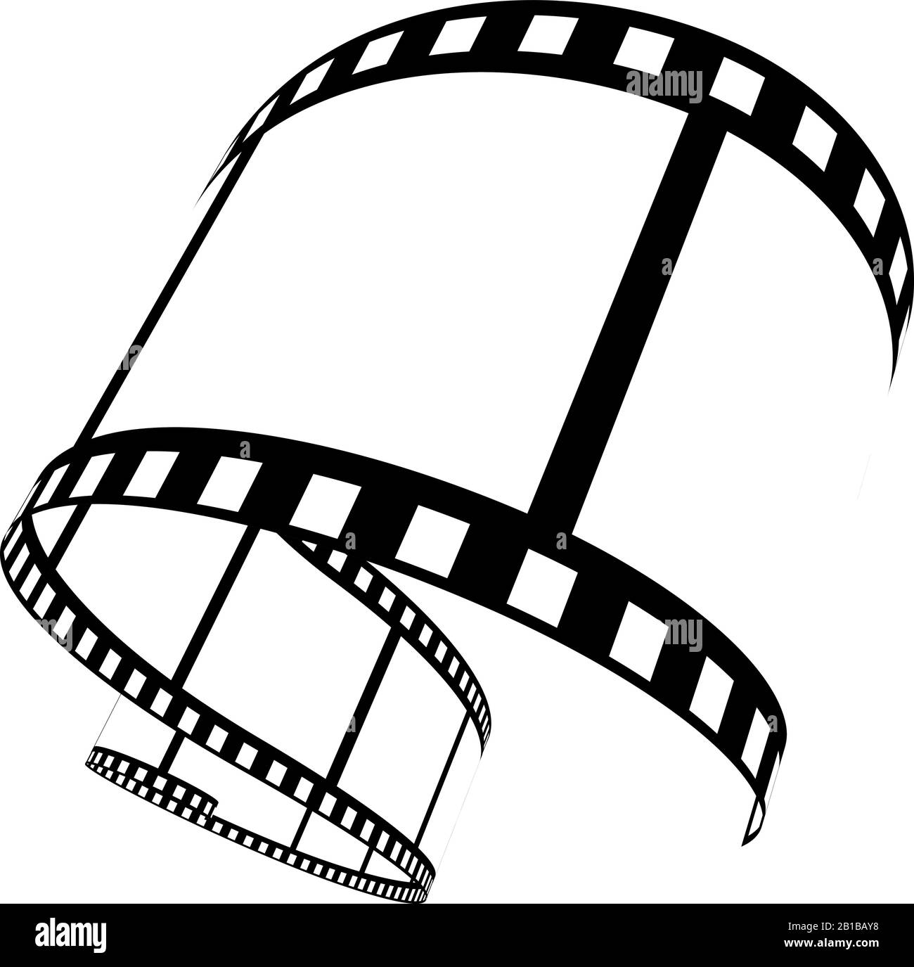 Vector film strip 3d Cut Out Stock Images & Pictures - Alamy