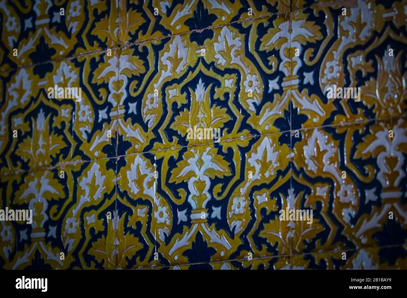 abstract wall design on the historical streets of spanish cities Stock ...