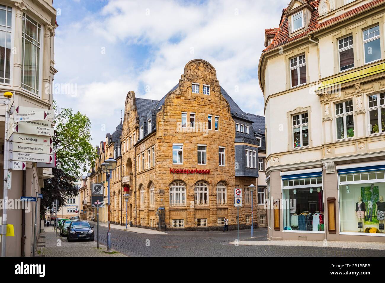 GOTHA, GERMANY - CIRCA MAY, 2019: New Market alias Neumarkt in Gotha ...