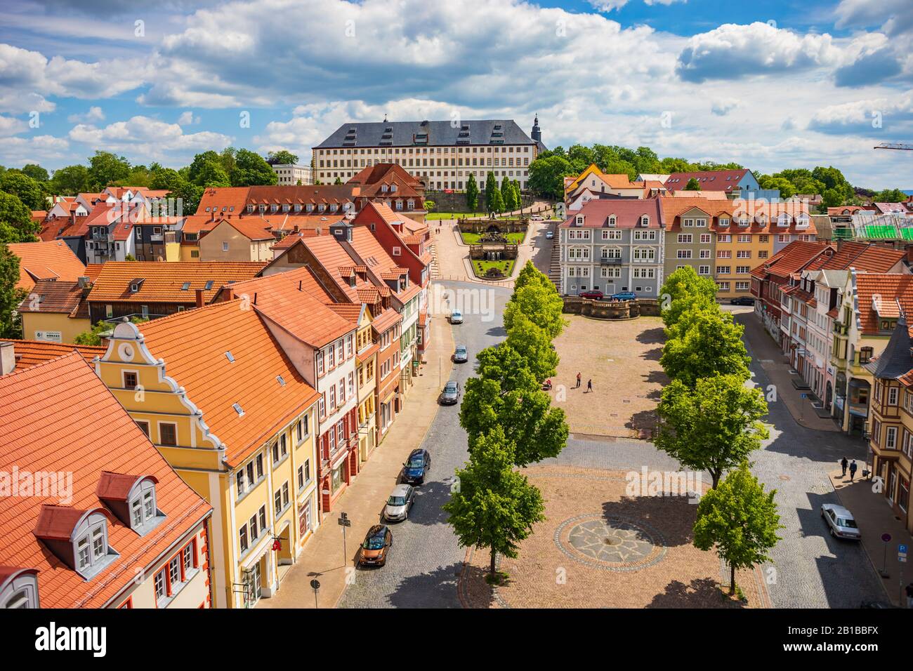 GOTHA, GERMANY - CIRCA MAY, 2019: Townscape of Gotha with Schloss ...