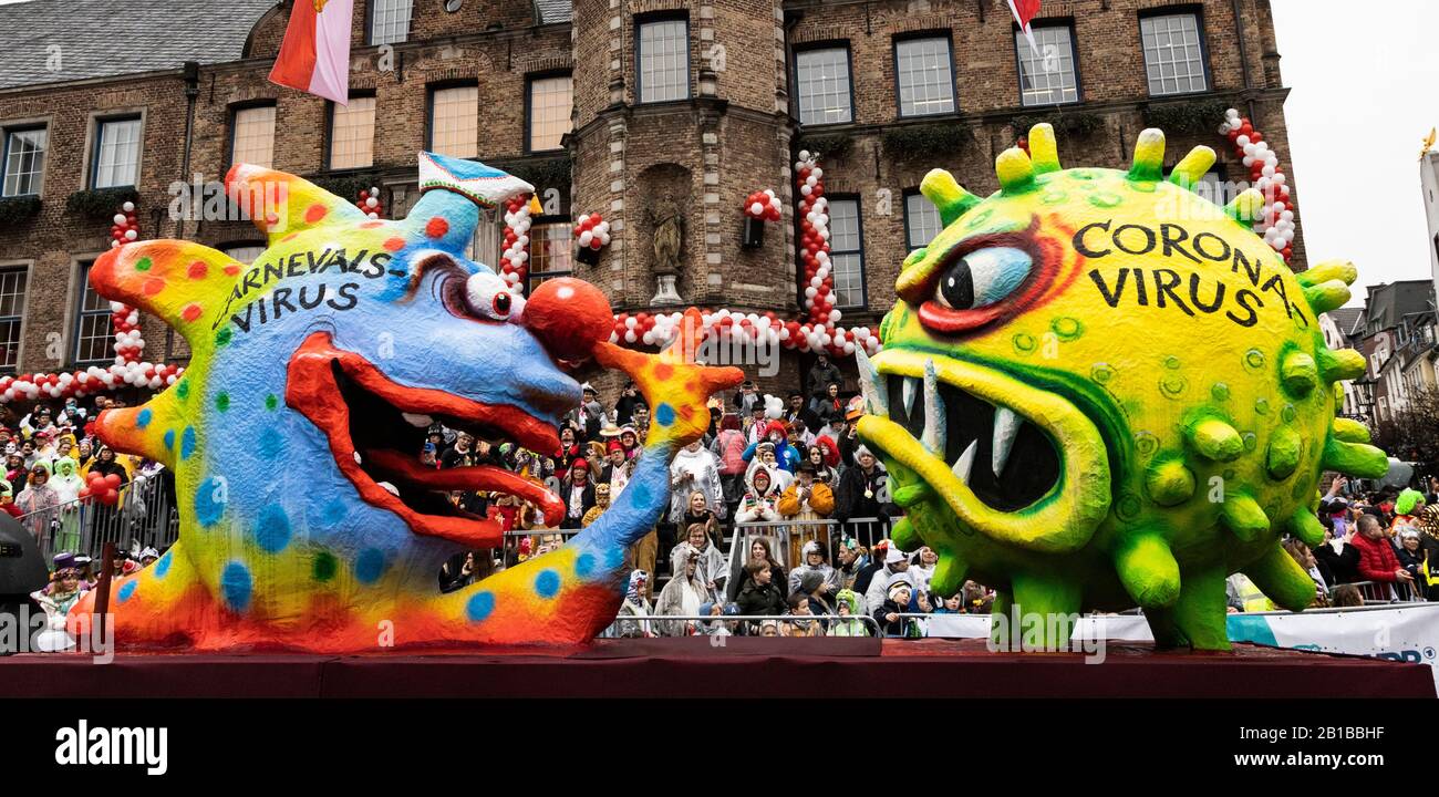 Dusseldorf, Germany. 24th Feb, 2020. Rosenmontag carnival parade in ...