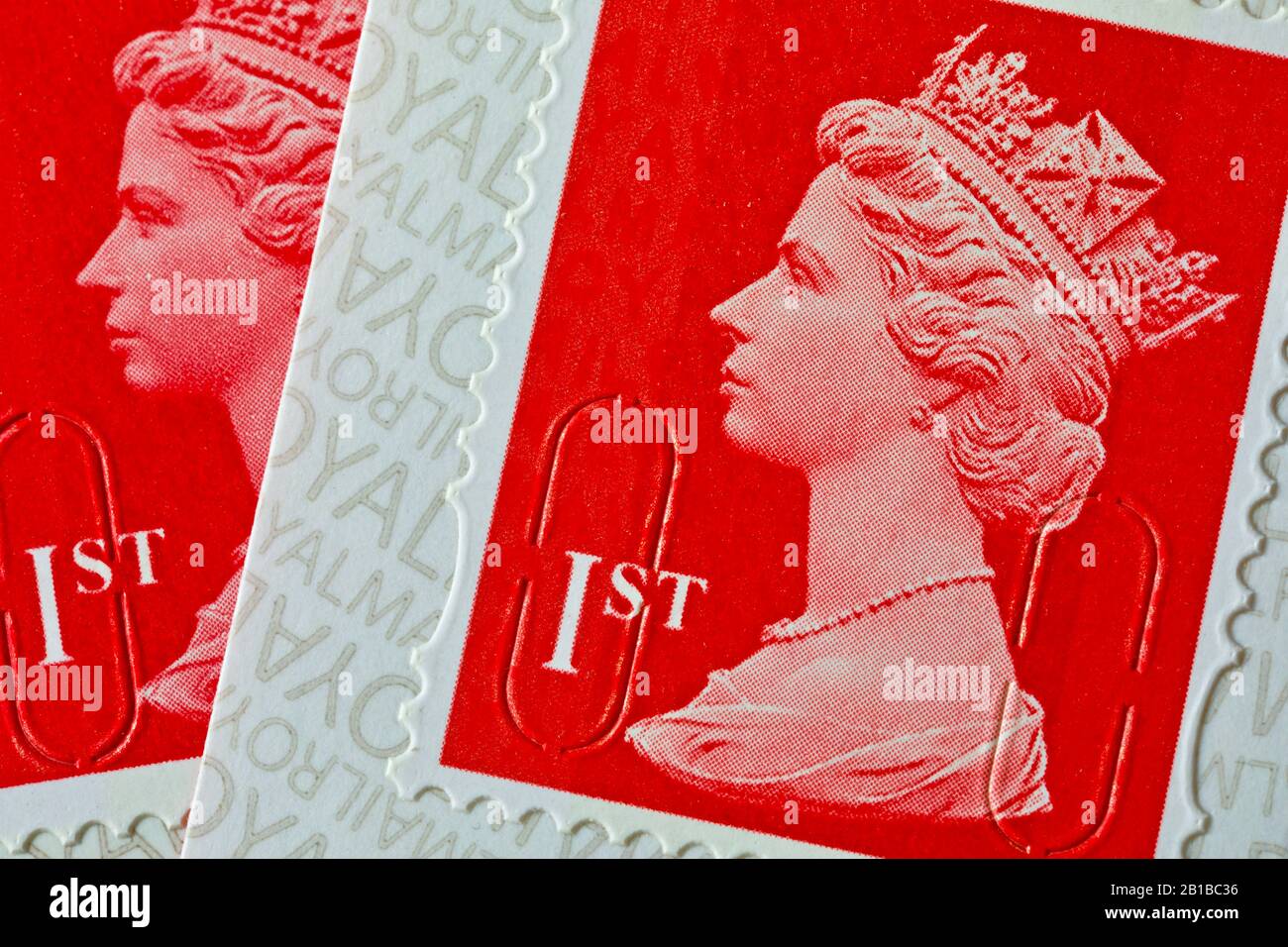 Royal Mail 1st class stamps Stock Photo - Alamy