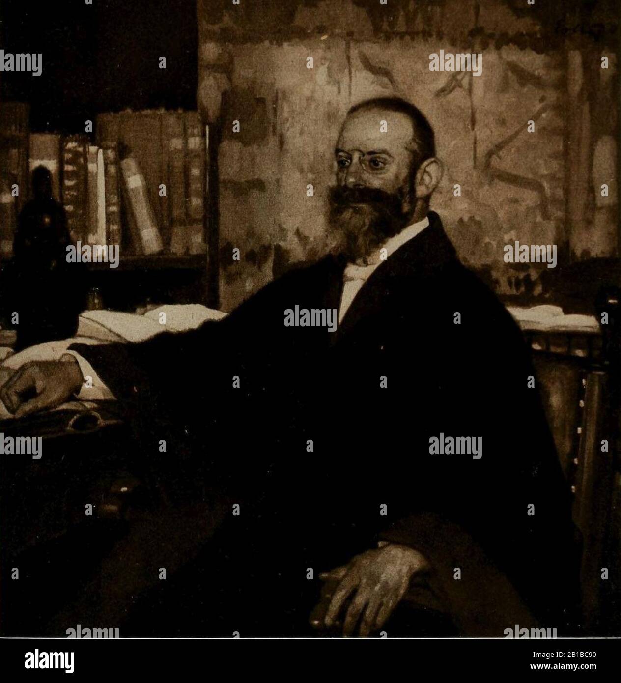 Fritz Erler - Portrait Prof. Dr. Albert Neißer-Breslau, 1907 Stock ...