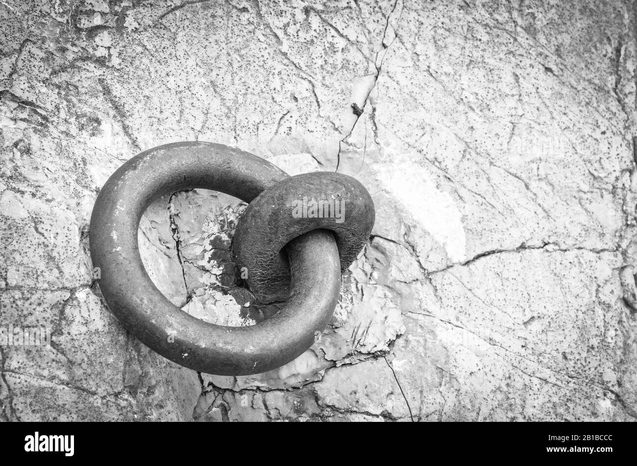 Old rustic chains Black and White Stock Photos & Images - Alamy