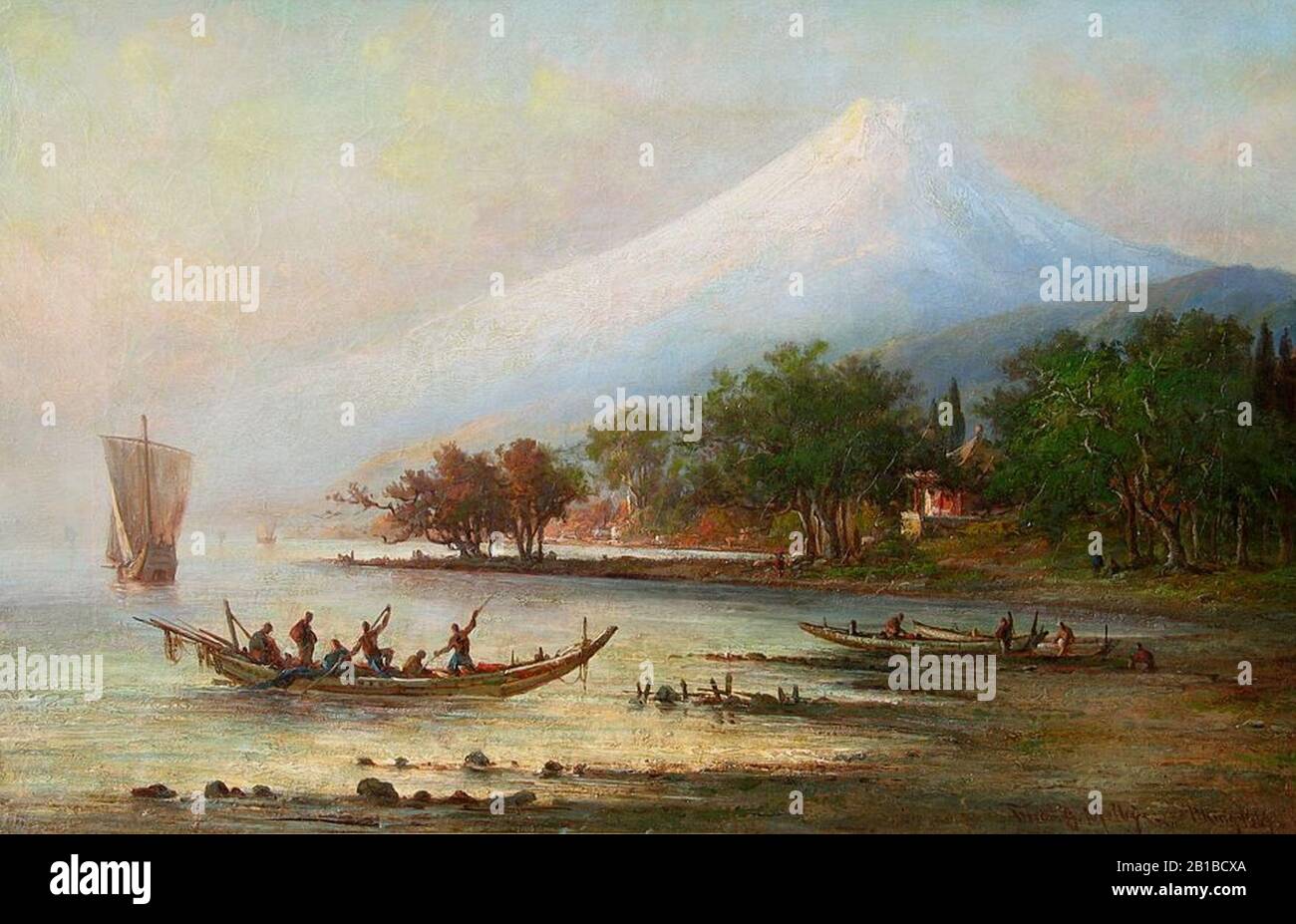 Fritz Melbye Japanese painting Stock Photo - Alamy