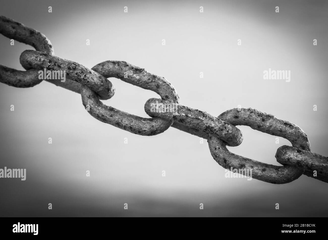 old chain close up view Stock Photo - Alamy