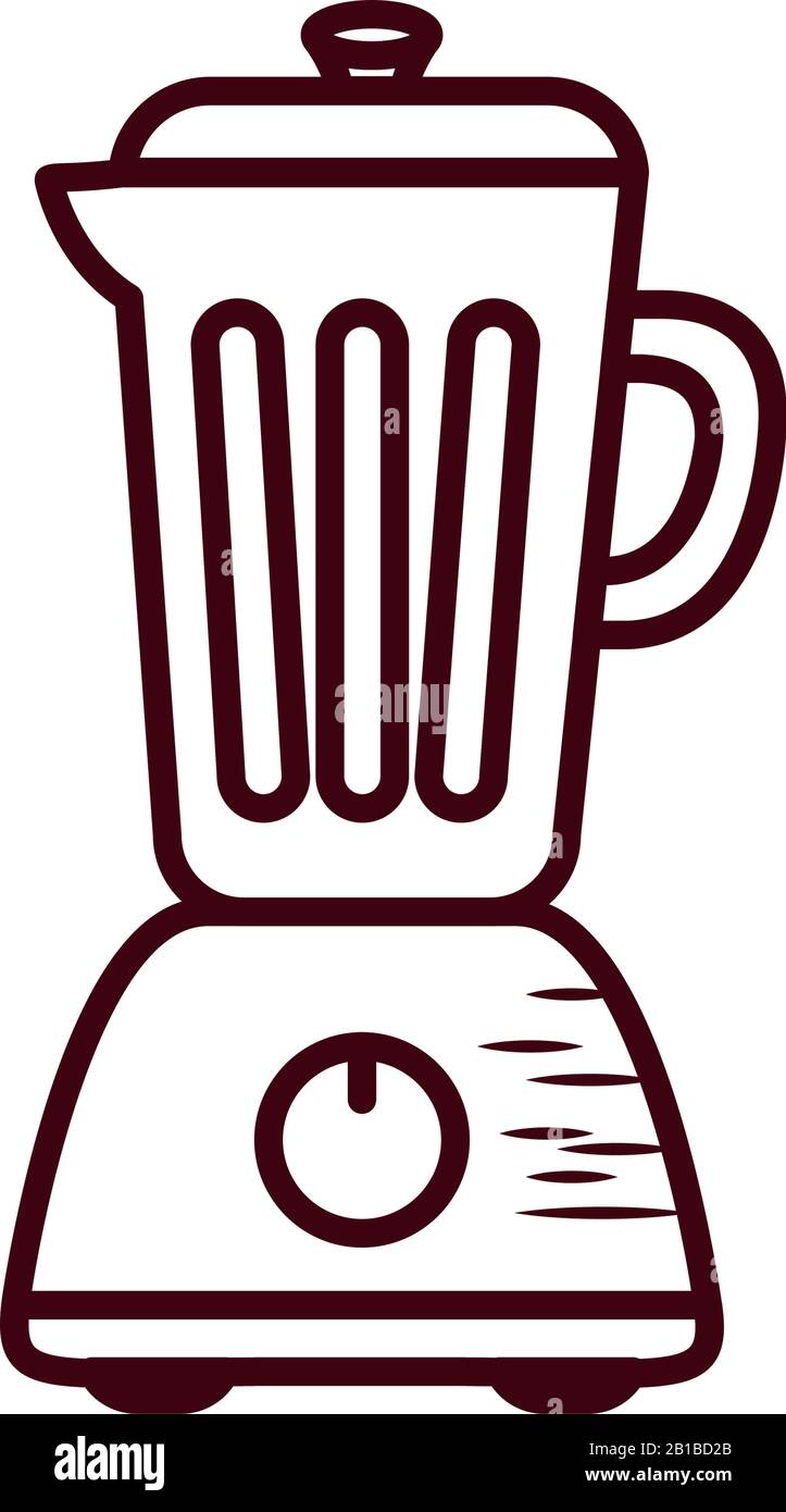 blender line style icon design, Cook kitchen Eat food restaurant home ...