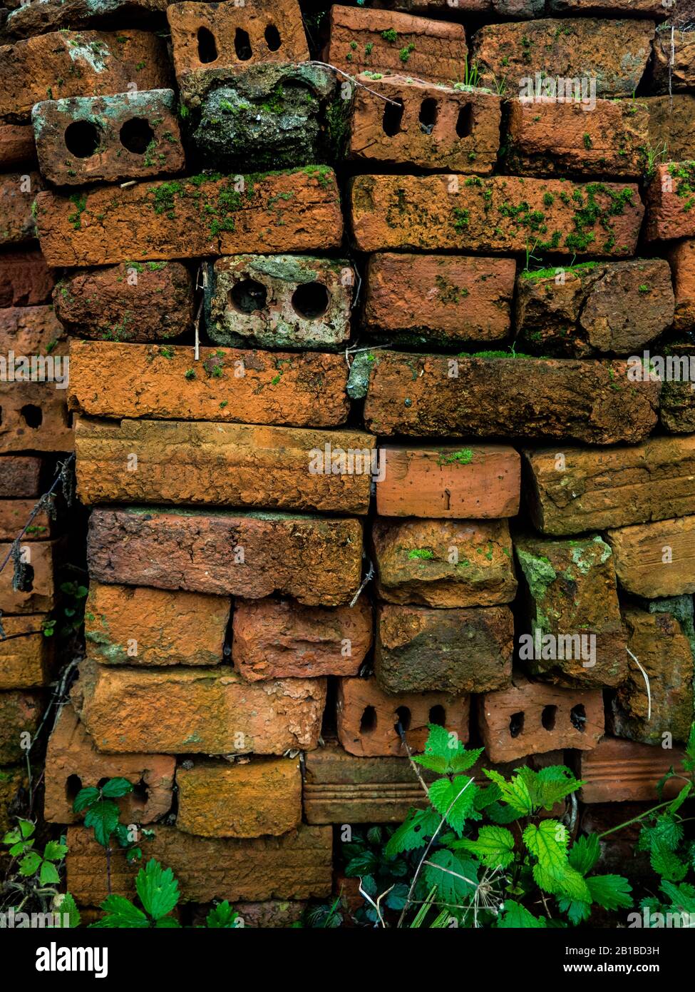 Pile of bricks in garden hi-res stock photography and images - Alamy