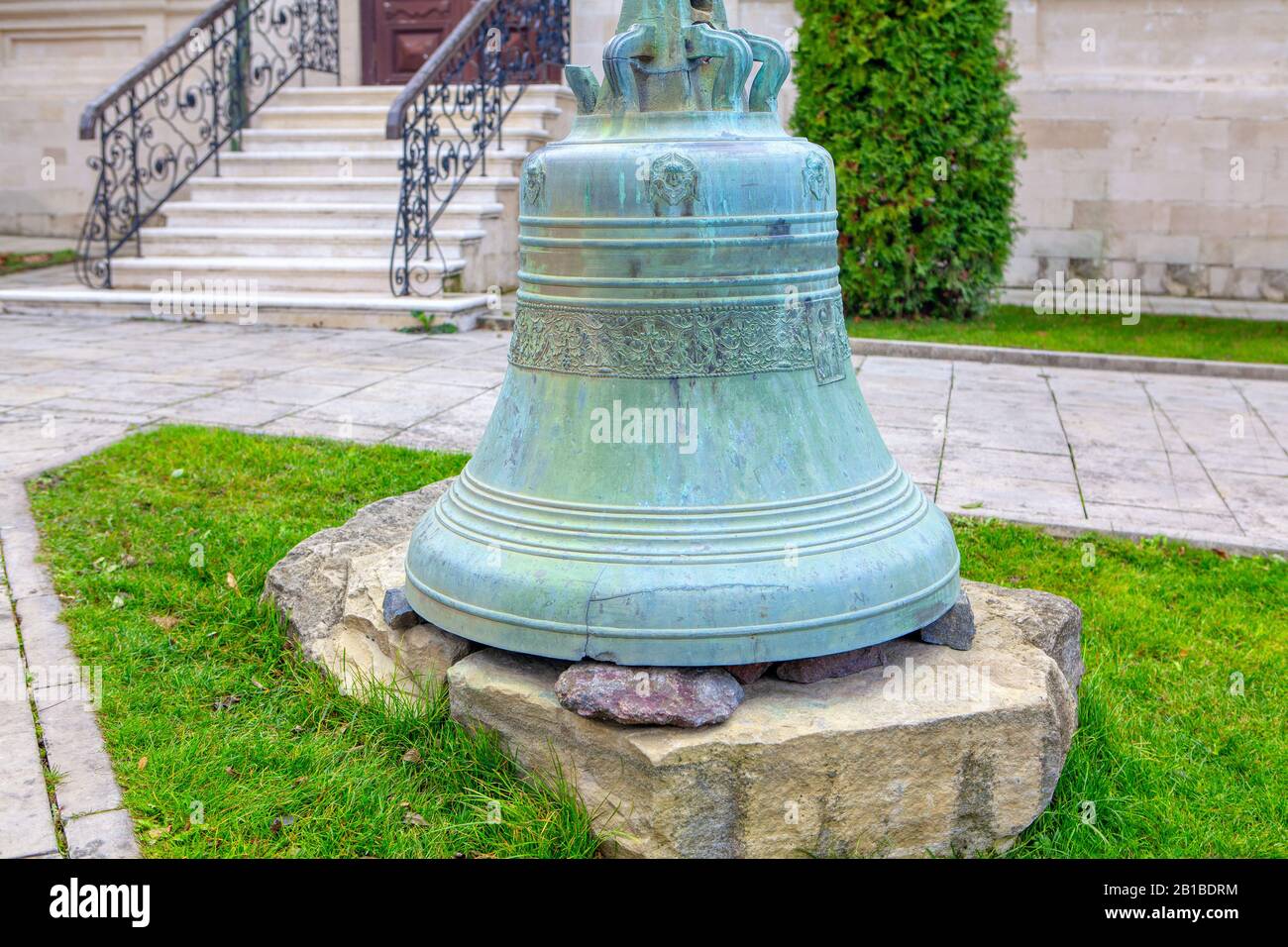 large church bell made in ancient style Stock Photo - Alamy