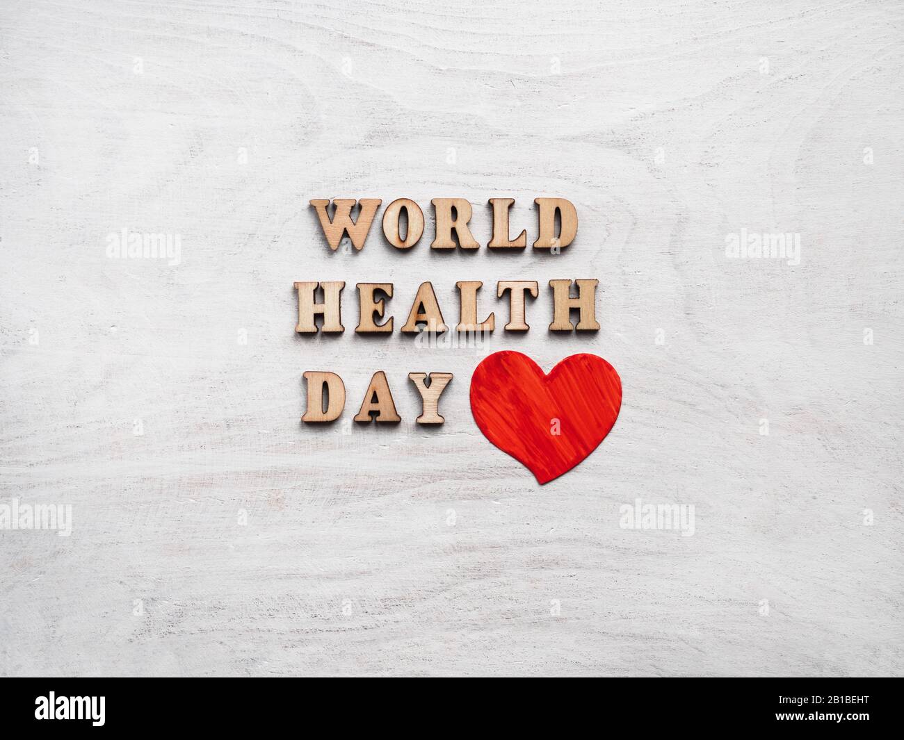 WORLD HEALTH DAY. Greeting card. Isolated background Stock Photo - Alamy