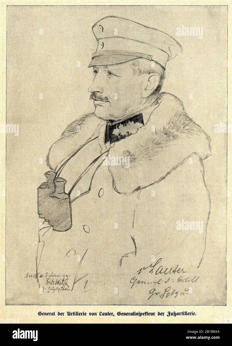 Fritz Wolff - General der Artillerie von Lauter, 1915 Stock Photo - Alamy