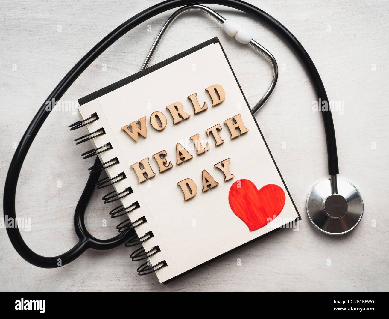 WORLD HEALTH DAY. Greeting card. Isolated background Stock Photo - Alamy