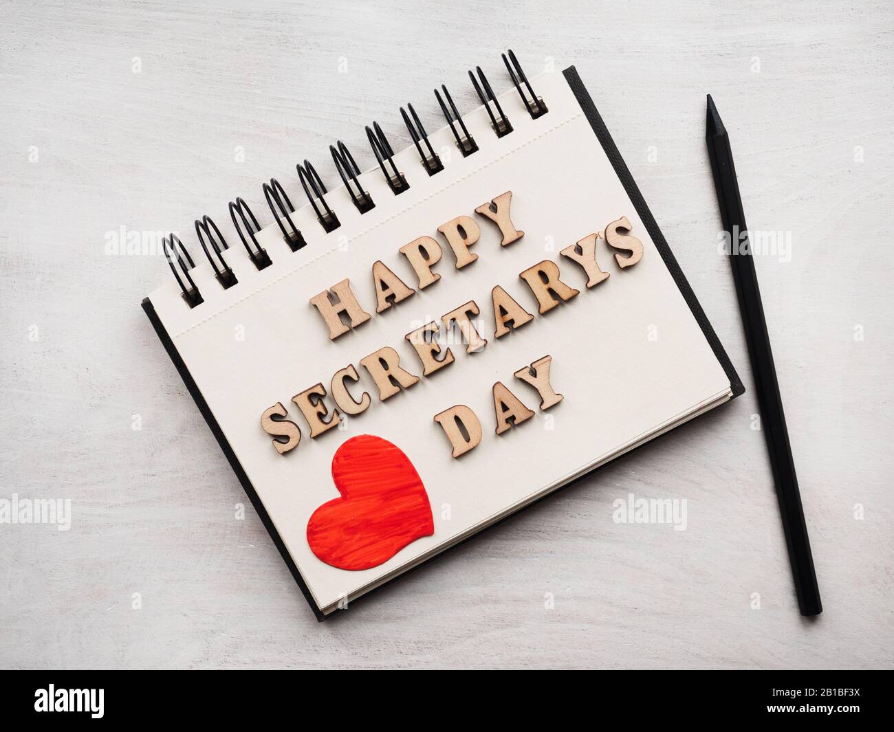 Secretaries Day and Admin Day. Greeting card Stock Photo - Alamy