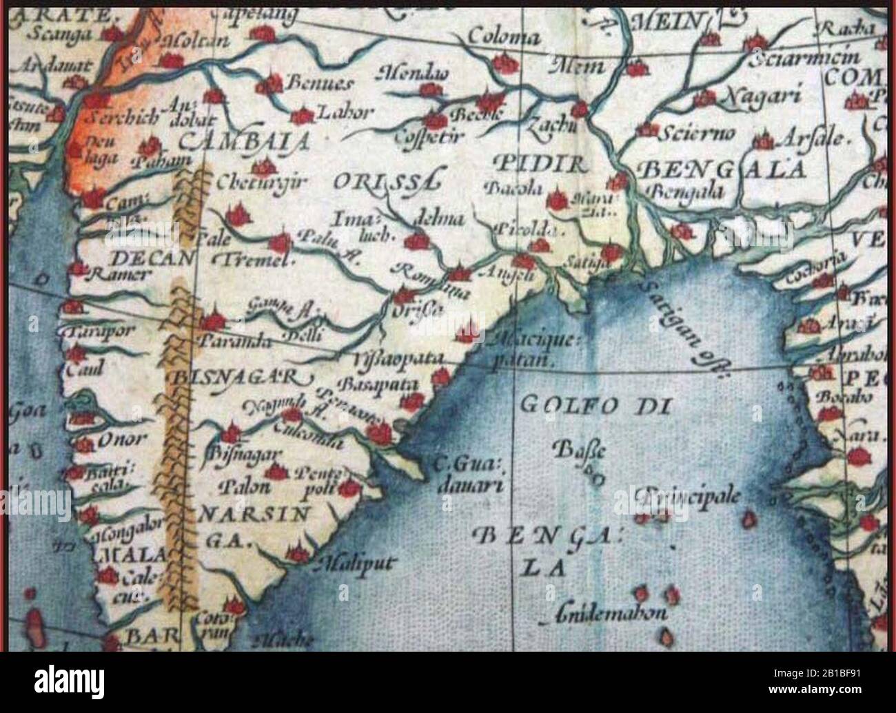 Map of the deccan hi-res stock photography and images - Alamy