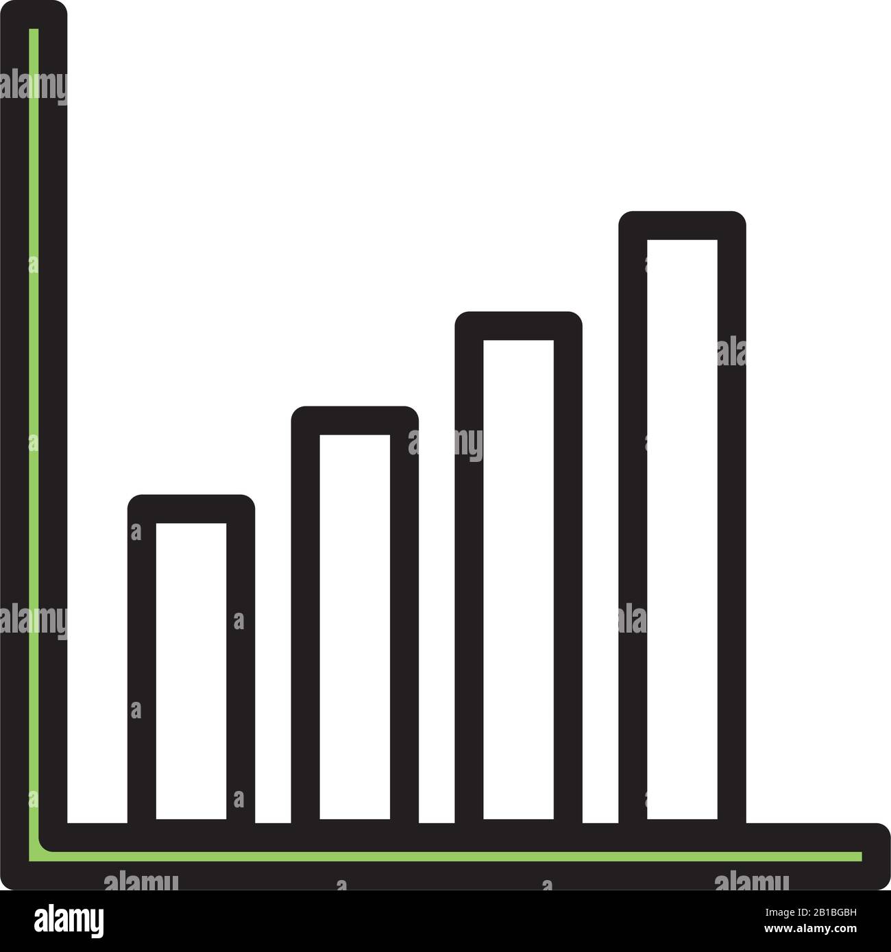 Isolated workflow bars line and fill style icon vector design Stock ...