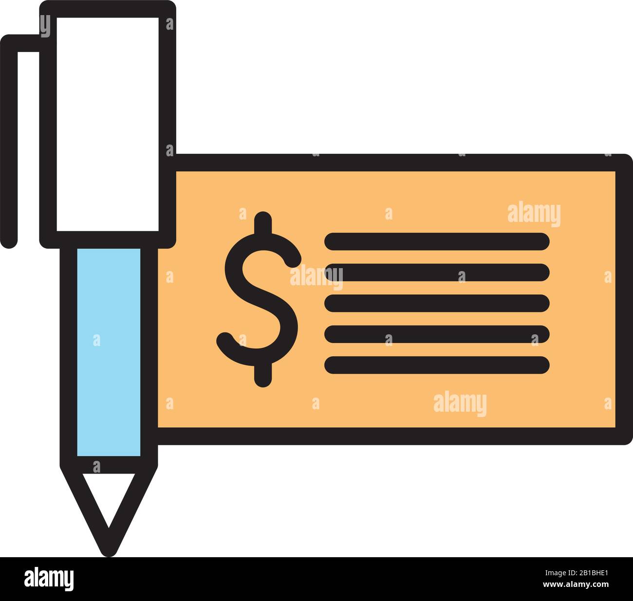 Dollar check Cut Out Stock Images & Pictures - Alamy